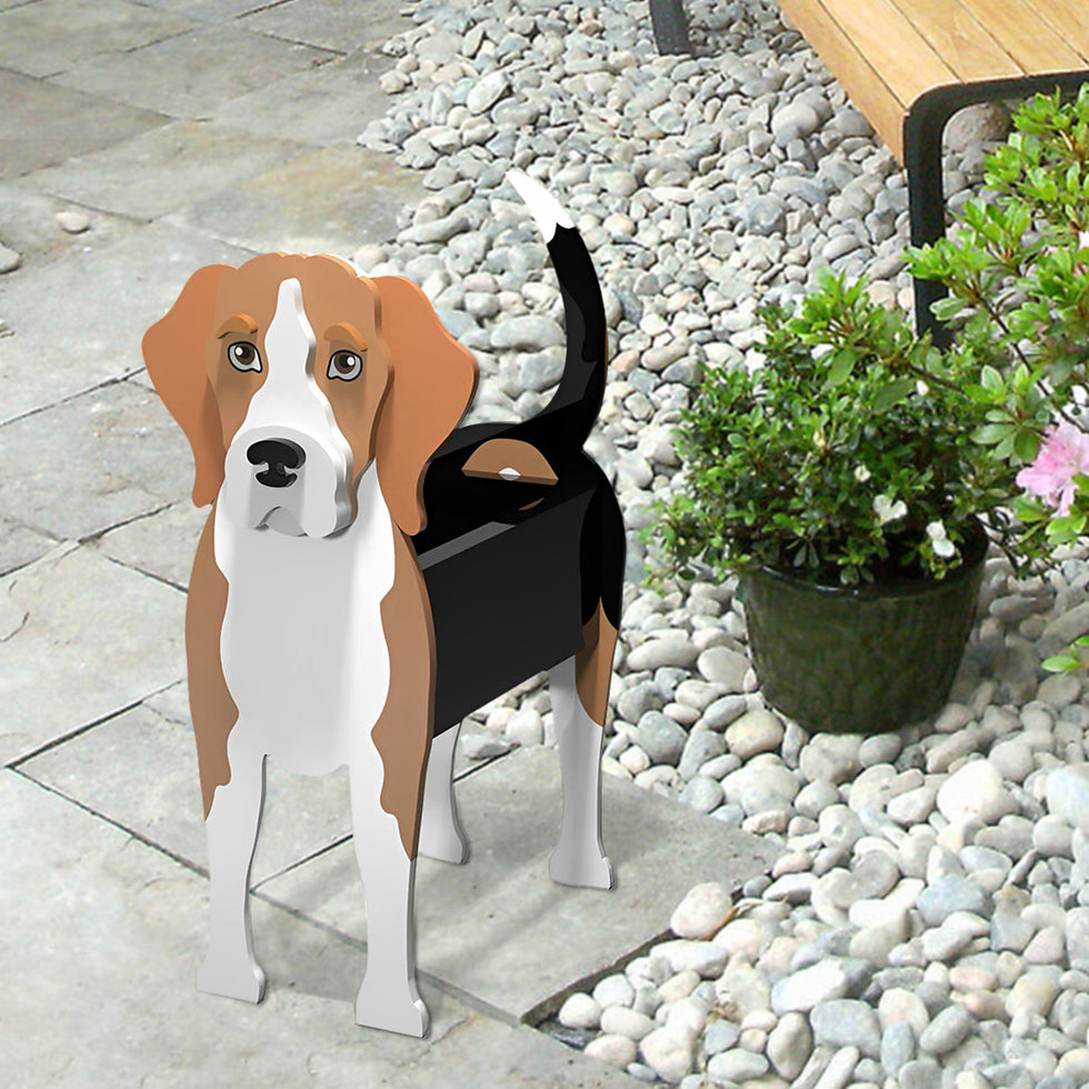 Pot de fleurs en forme de Beagle – Petinhome.fr